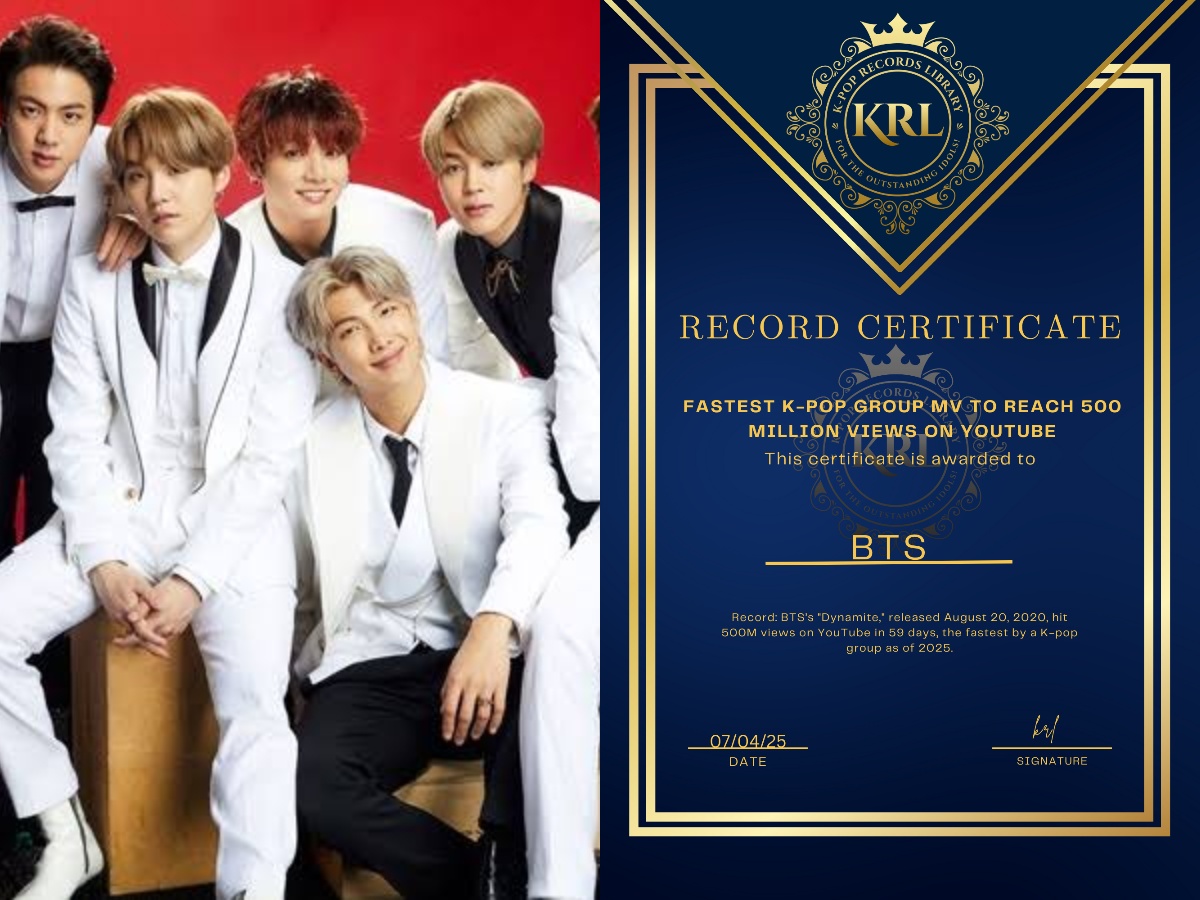 Fastest K-pop Group MV To Reach 500 Million Views On YouTube (Record By ...