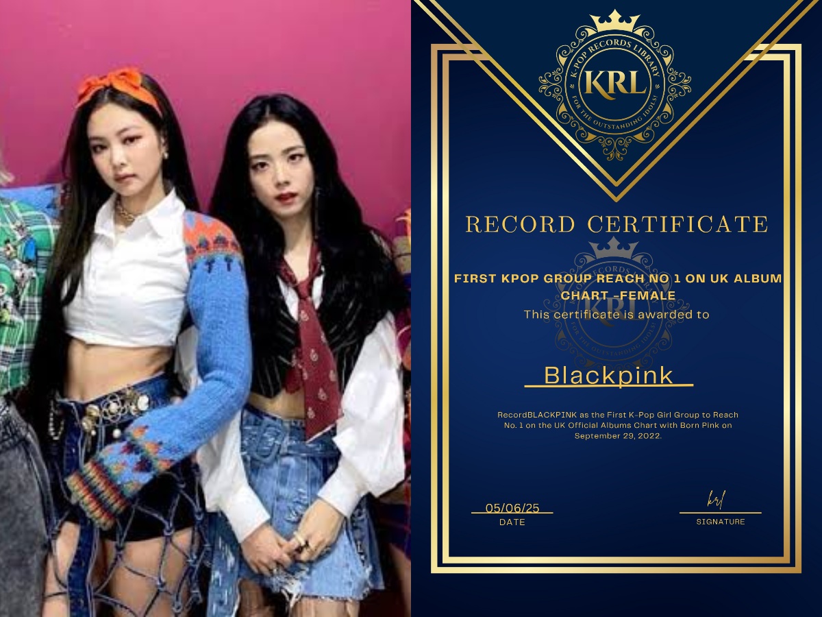 First kpop Group Reach No 1 On UK Album Chart -Female (Record By ...